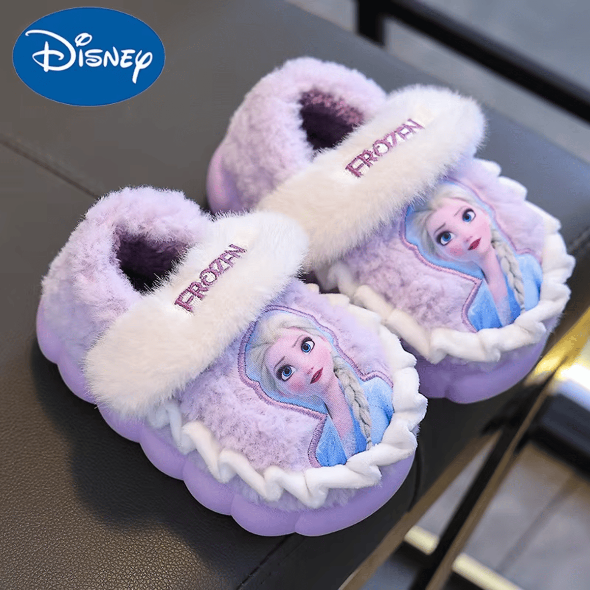 Shop Disney Frozen Princess Winter Cotton Slippers For Girls Online In UAE
