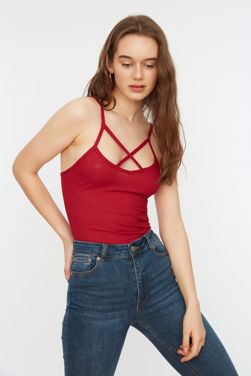 Shop Cross Strap Tank Top Online In UAE