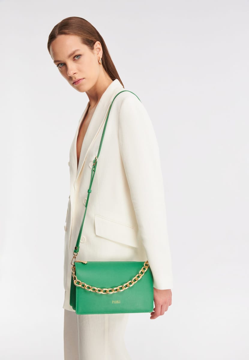 Shop Parigi Green Women's Shoulder Bag Online In UAE