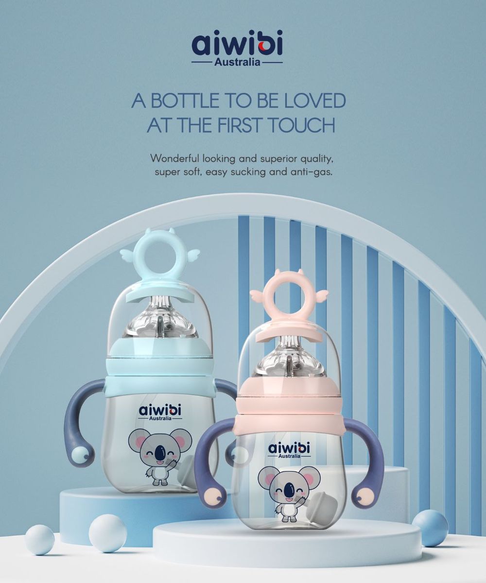 Shop Aiwibi Baby Feeding Bottle 180ml Online In UAE