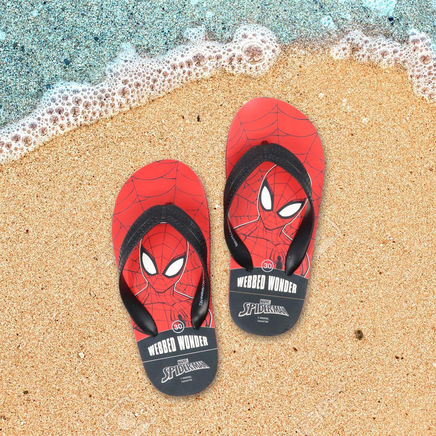 Shop Marvel Spiderman Themed Boys Flip Flops Online In UAE