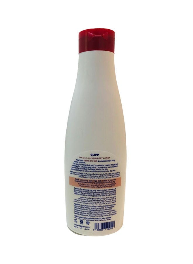 Shop Clipp Body Lotion Cocoa Butter & Almond Oil 250 Ml Online In UAE