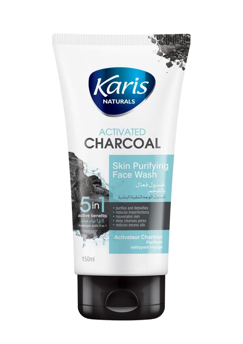 Karis Naturals Skin Purifying Face Wash Activated Charcoal 150 Ml | LaLaBix