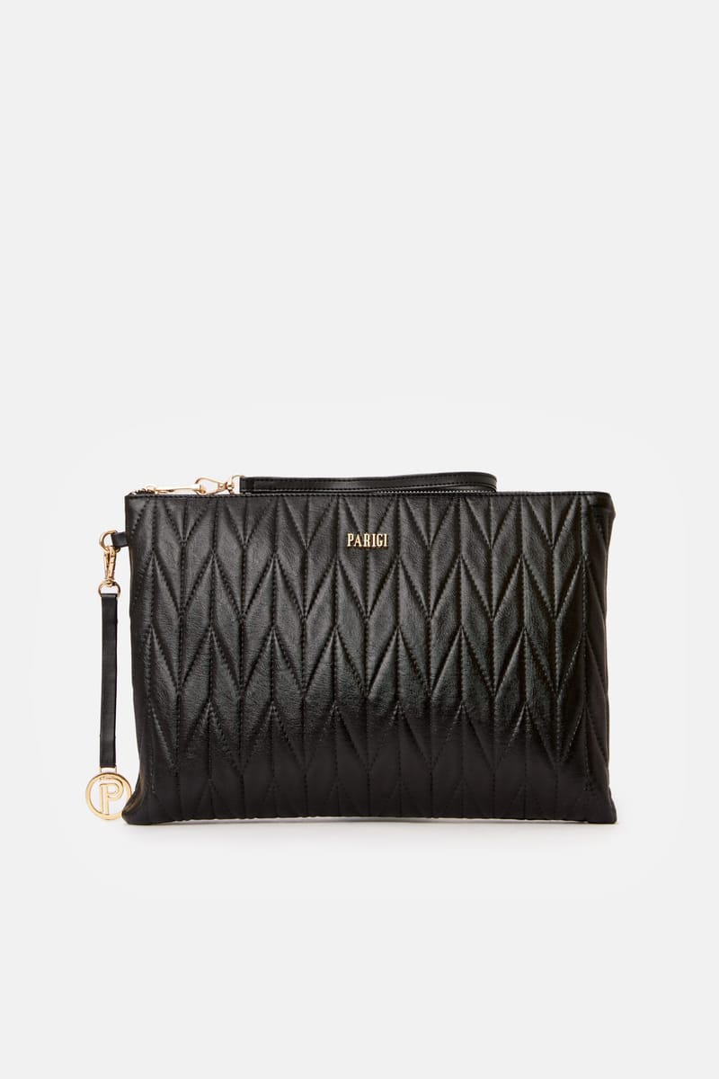 Shop PARIGI Black Women's Clutch Bag Online In UAE