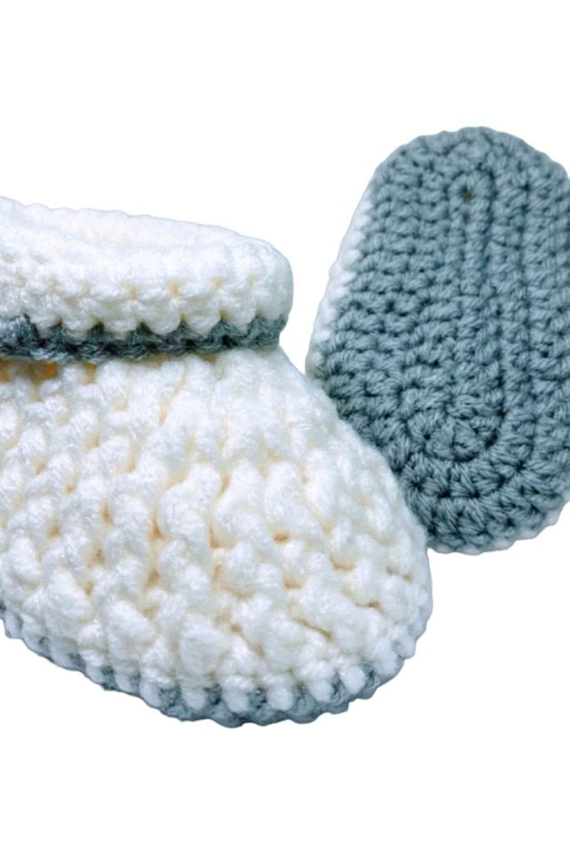 Shop Pikkaboo Cuddles And Snuggles Crochet Baby Booties Online In UAE Shop Pikkaboo Cuddles And Snuggles Crochet Baby Booties Online In UAE