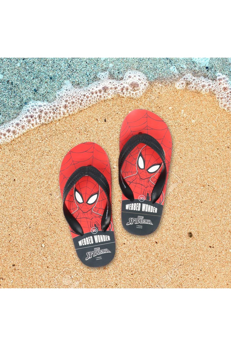 Shop Marvel Spiderman Themed Boys Flip Flops Online In UAE
